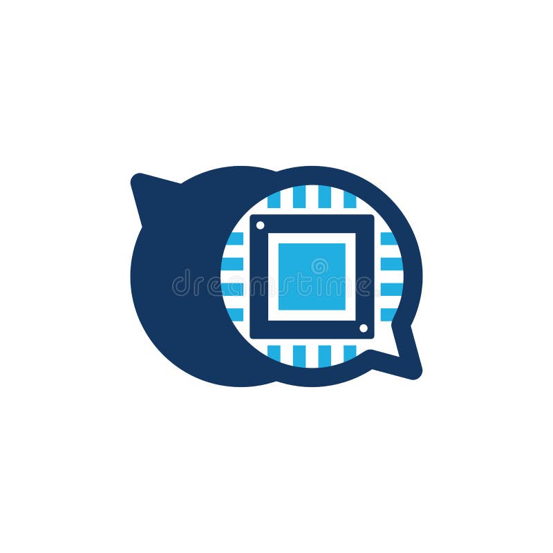 Chip Chat Logo Icon Design stock vector. Illustration of identity ...