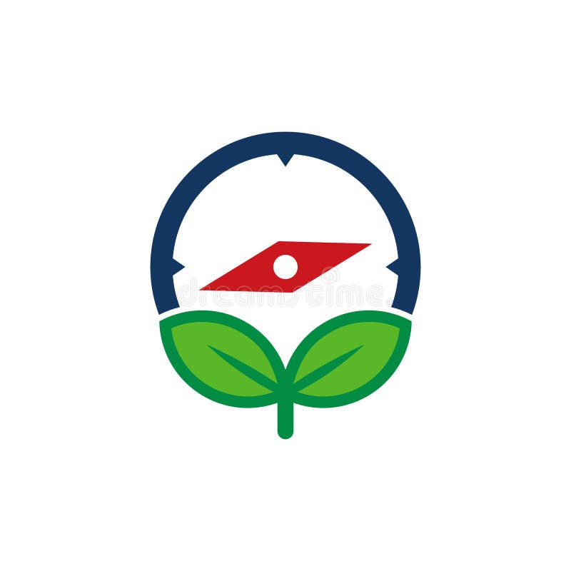 Compass Tree Logo Icon Design Stock Vector - Illustration of journey ...