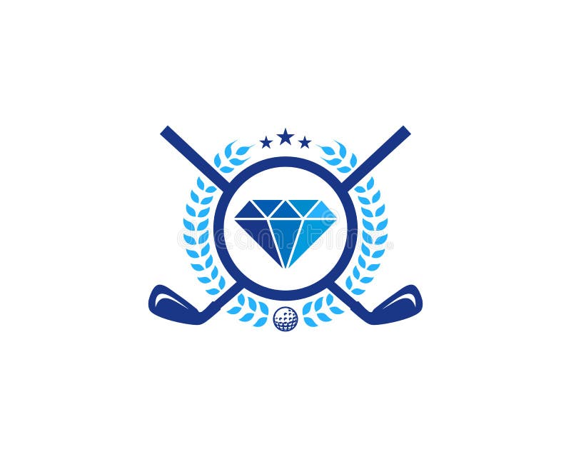 Diamond Golf Logo Icon Design Stock Vector - Illustration of business ...