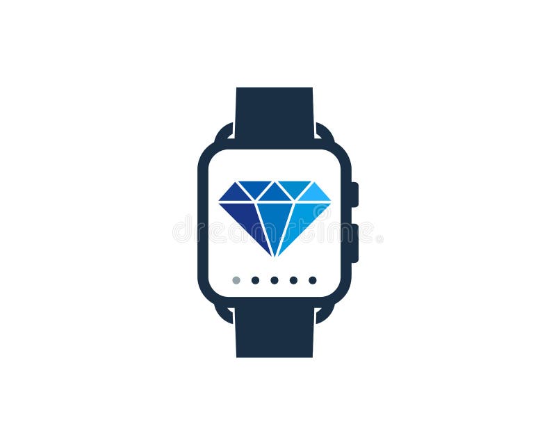 Diamond Smart Watch Logo Icon Design Stock Vector - Illustration of ...