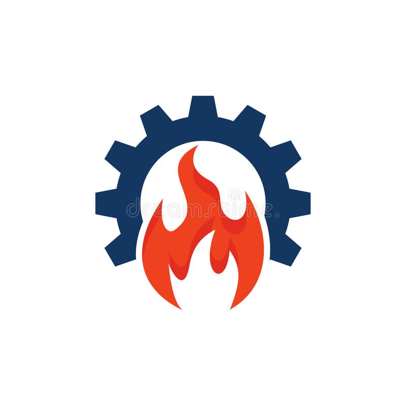 Fire Factory Logo Icon Design Stock Vector - Illustration of ...