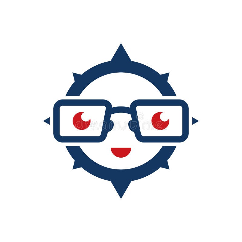 Brain Compass Logo Icon Design Stock Vector - Illustration of health ...