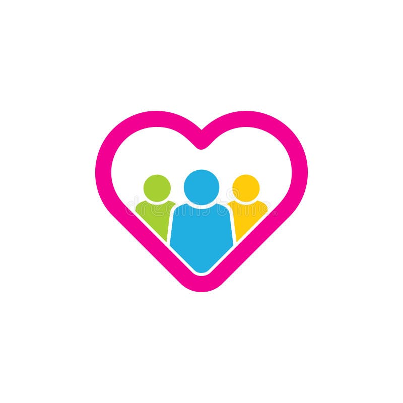 Love Group Logo Icon Design Stock Vector - Illustration of married ...