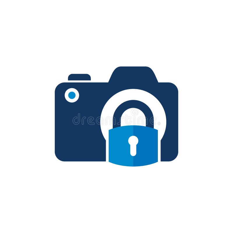 Photo Security Icon Logo Design Element Stock Vector - Illustration of ...