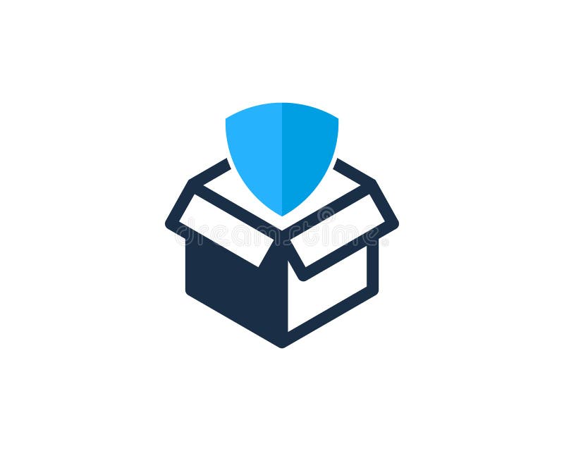 Shield Box Logo Icon Design Stock Vector - Illustration of drive ...