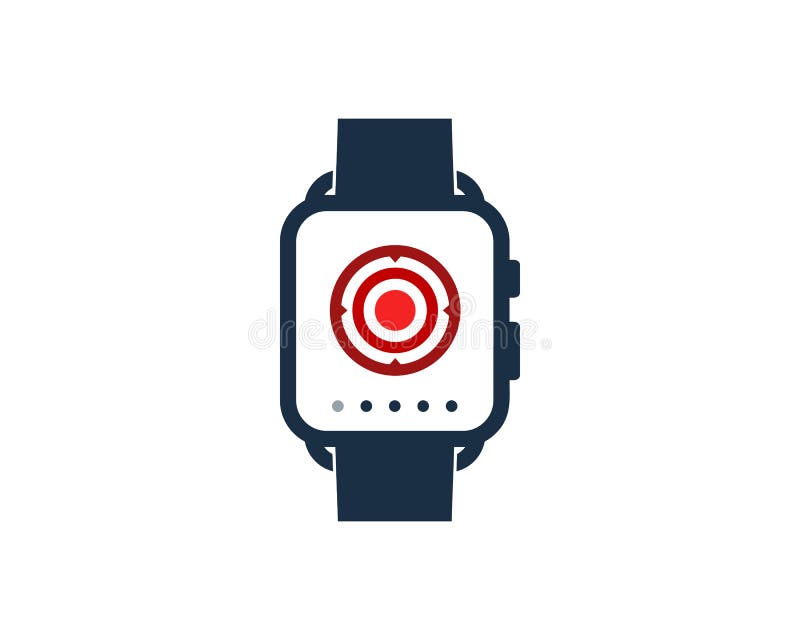Target Smart Watch Logo Icon Design Stock Vector - Illustration of ...