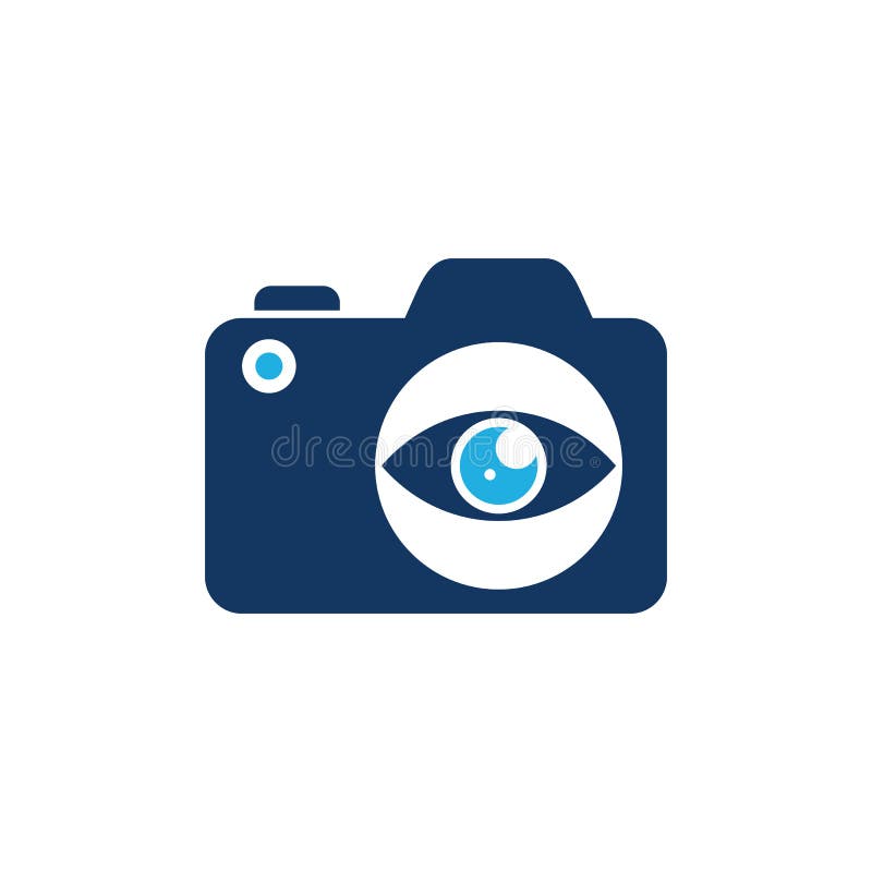 Vision Camera Logo Icon Design Stock Vector - Illustration of light ...