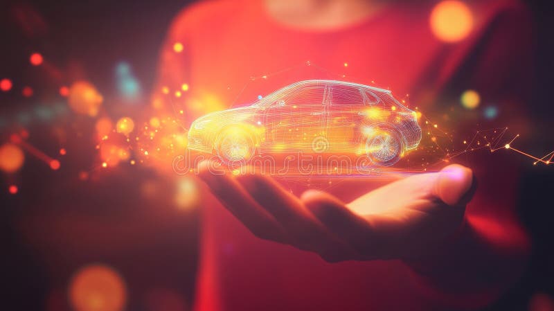 Design for a Car Shield that Incorporates a Digital Interface Stock ...