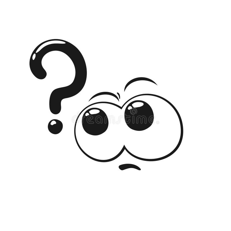 Design of Cartoon Expression Thinking Stock Vector - Illustration of ...