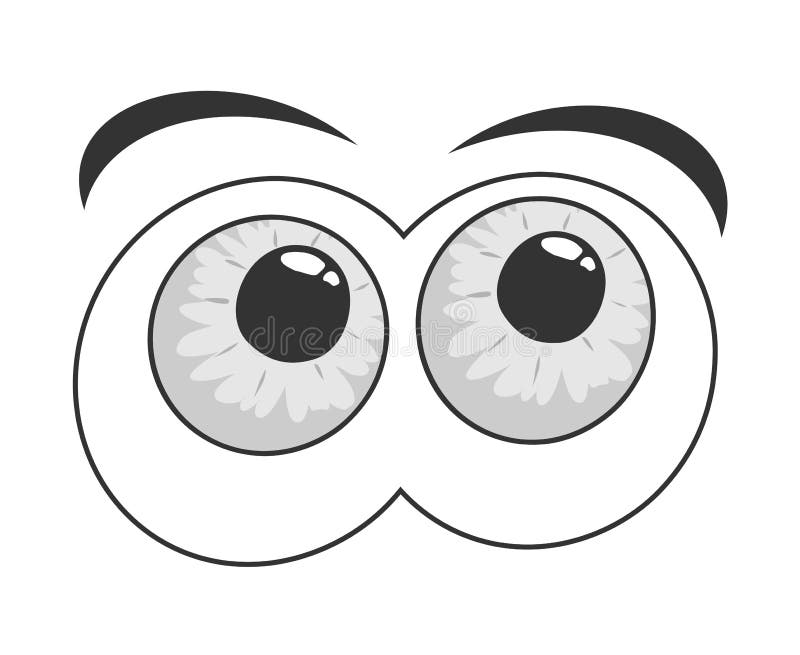 Design of Cartoon Eyes Looking Stock Vector - Illustration of happiness ...