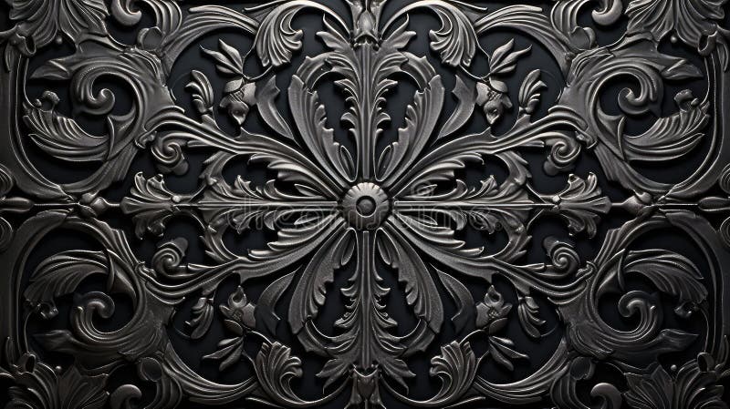 Design cast iron pattern stock illustration. Illustration of cast ...