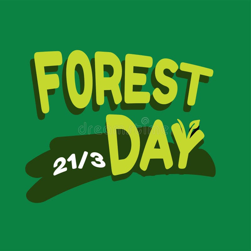 Design for Celebrating International Day of Forest, March 21th Stock ...