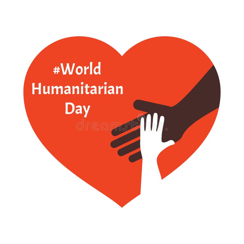 Design for Celebrating World Humanitarian Day Stock Illustration ...