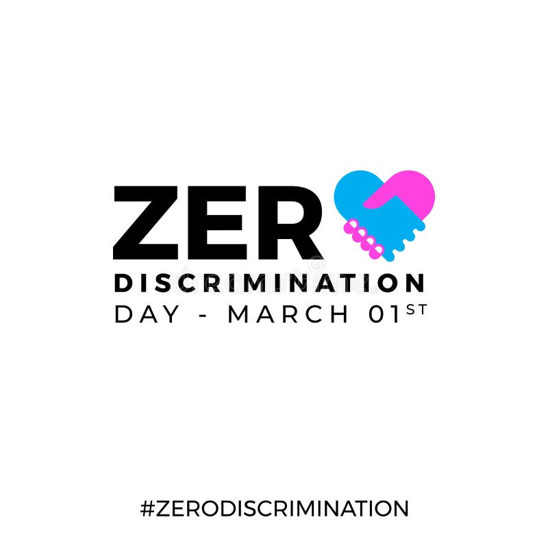 A Design for Celebrating Zero Discrimination Day, March 1st. Vector ...