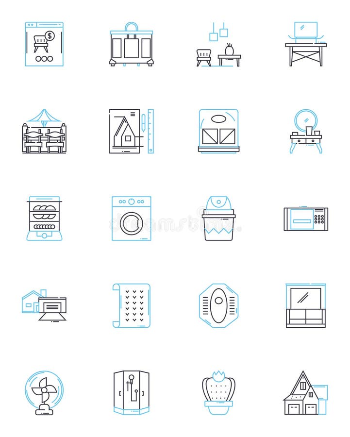 Design Center Linear Icons Set. Innovation, Creativity, Inspiration ...