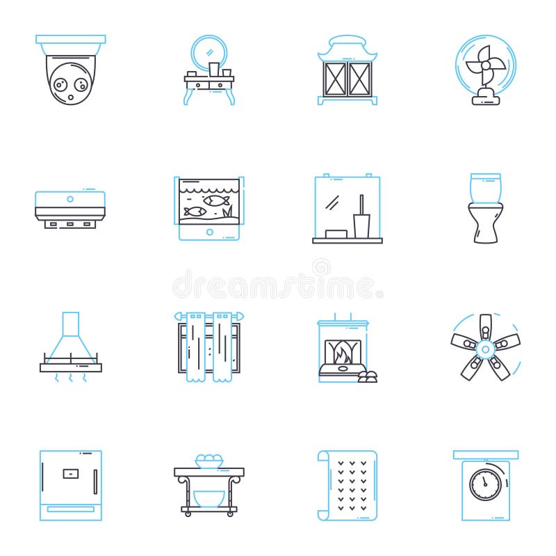 Design Center Linear Icons Set. Innovation, Creativity, Inspiration ...