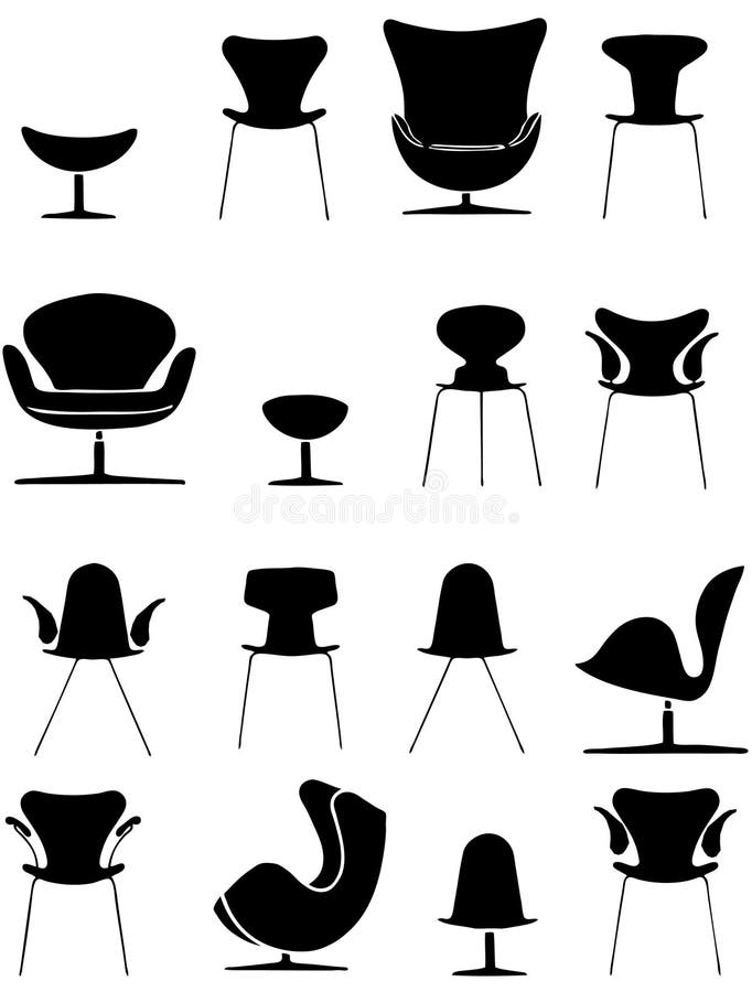 Modern chair vector stock vector. Illustration of wallpaper - 6919539