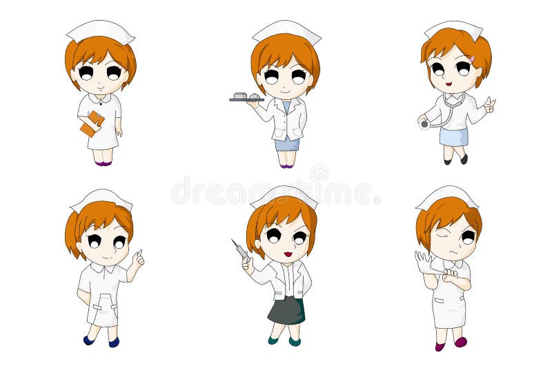 Nurse Anime Girl, As she Cares for Patients with Warmth and Dedication ...
