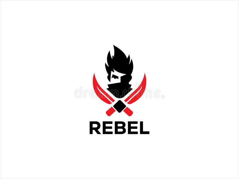 Rebel Logo Design,creative Rebel Logo Stock Illustration - Illustration ...