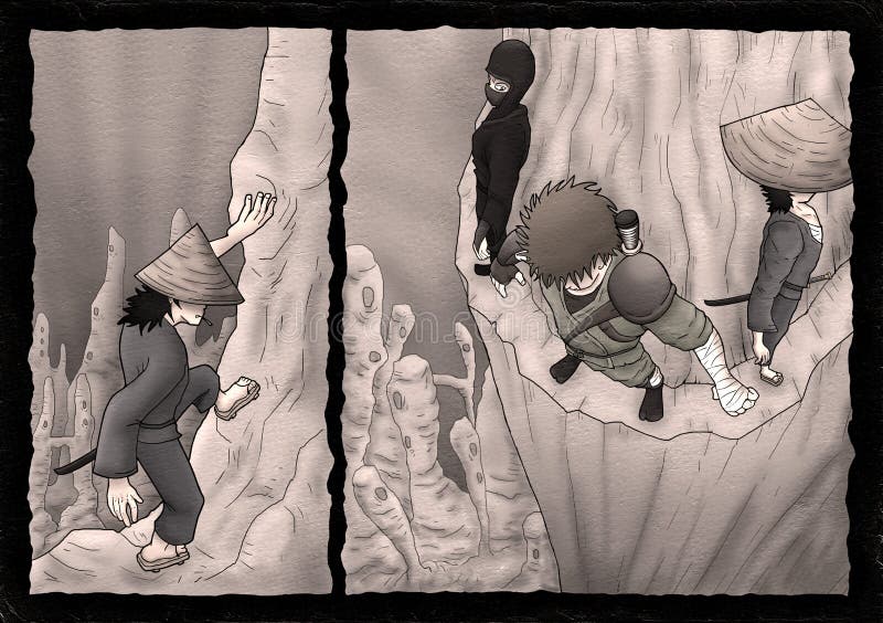 Fantasy comic scene stock illustration. Illustration of lost - 117072167