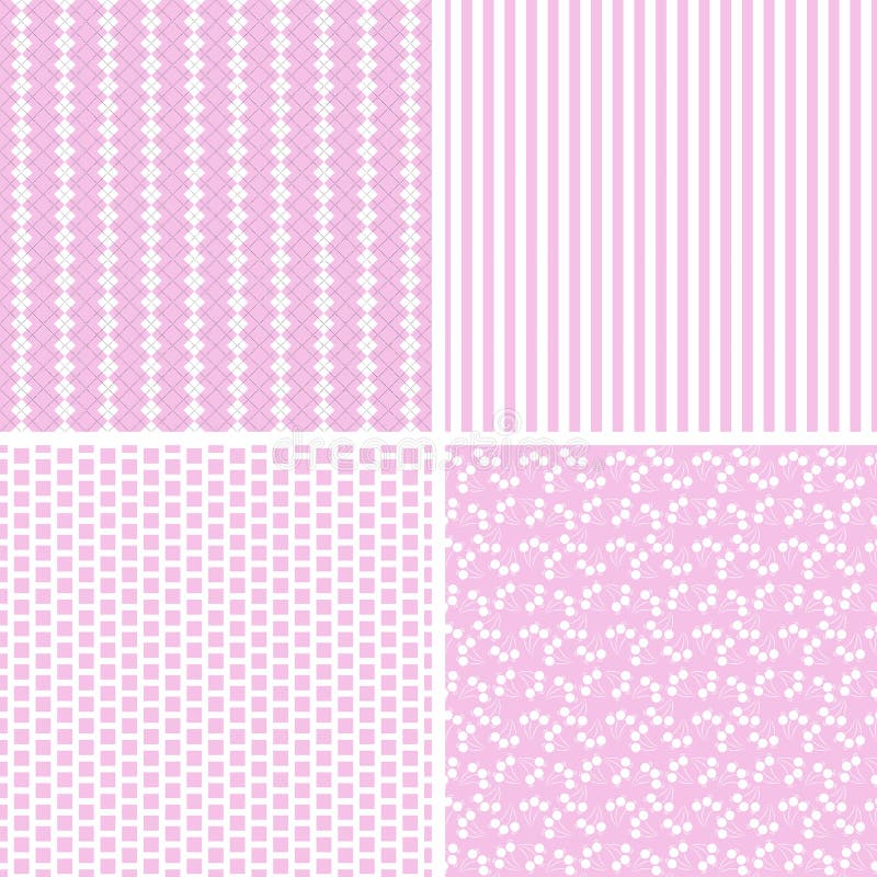 Design 4 Chic Different Patterns. Stock Illustration - Illustration of ...