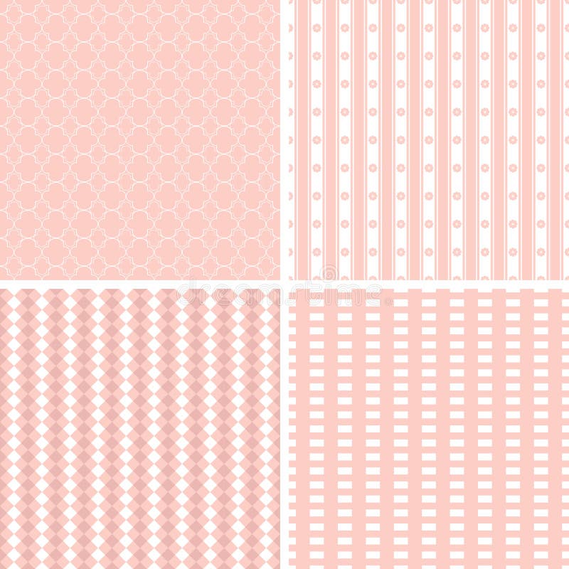 Design 4 Chic Different Vector Patterns. Stock Illustration ...