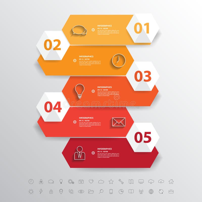 Design Clean Flat Long Icon Banners Template.Vector/EPS 10. Stock ...