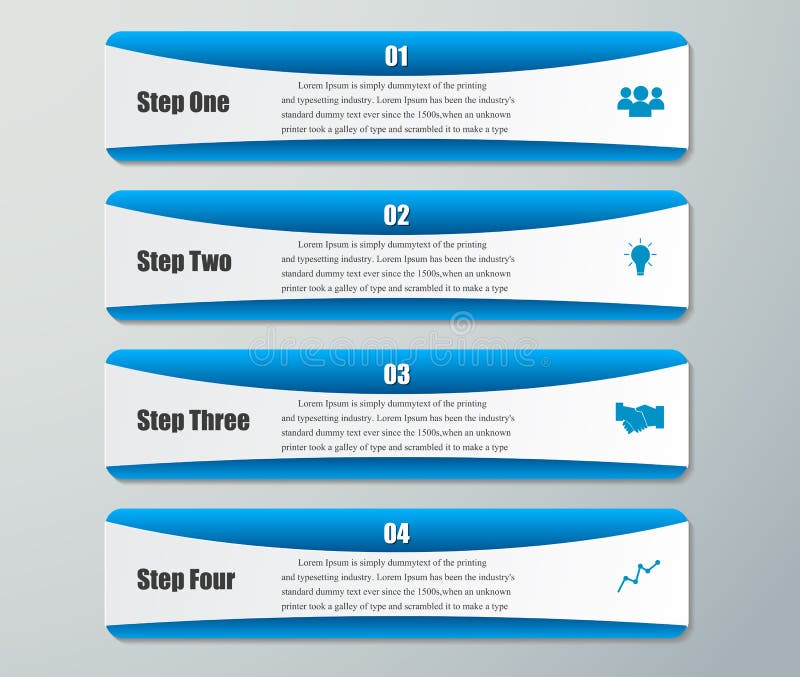 Design Clean Number Banners Template.graphic or Website Layout. Stock ...
