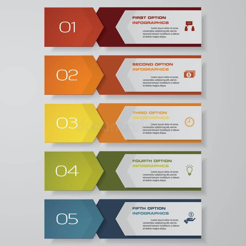 Design Clean Number Banners Template/graphic or Website Layout. Stock ...