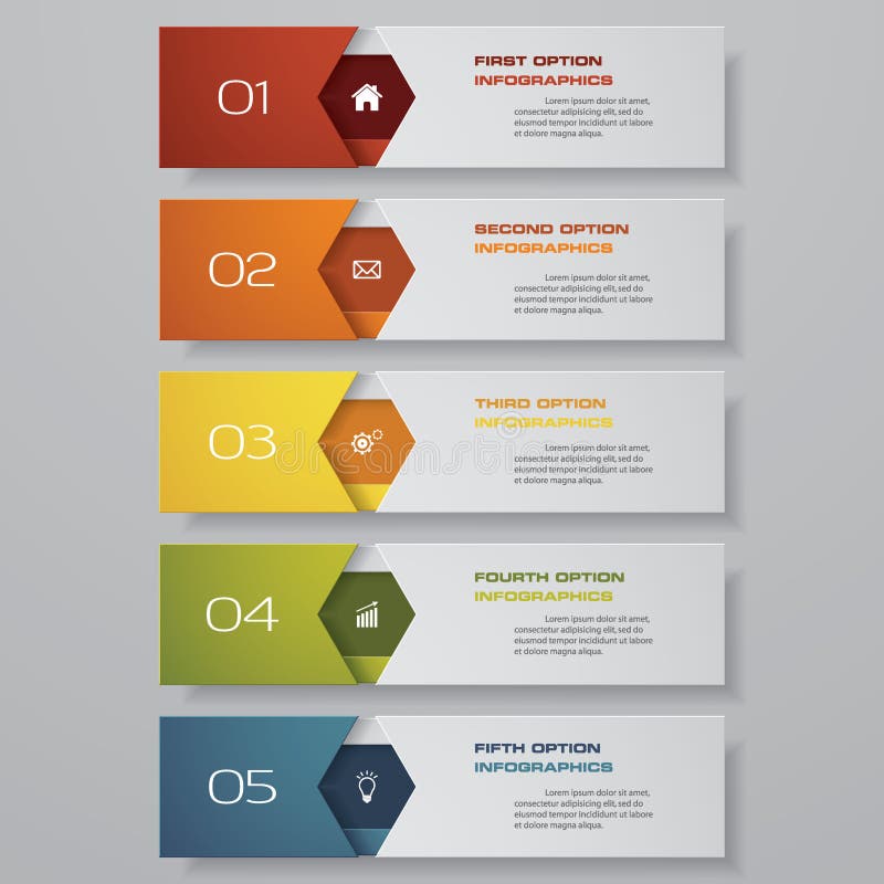 Design Clean Number Banners Template. Vector Stock Vector ...