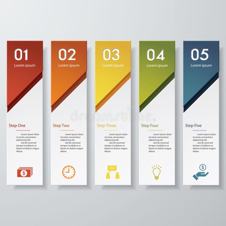 Design Clean Number Banners Template. Vector. Stock Vector ...