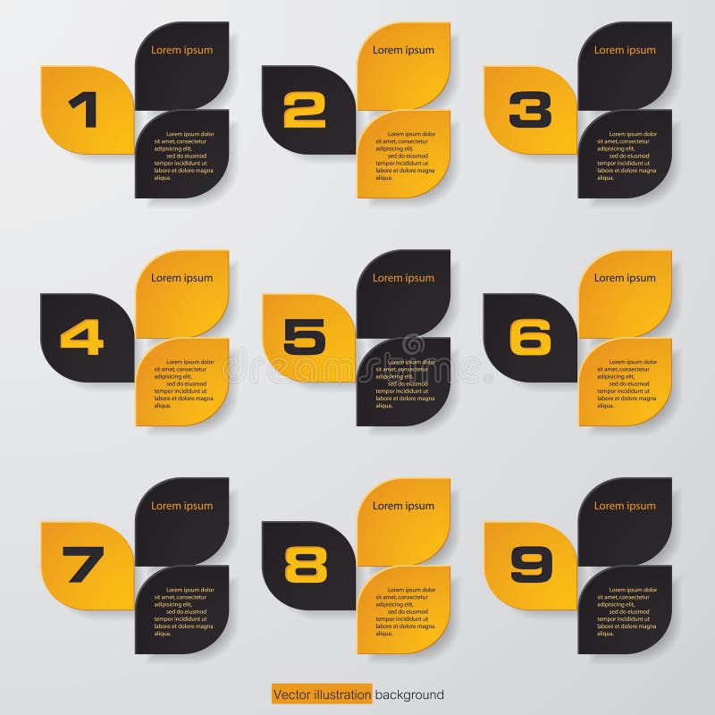 Design Clean Number Banners Template. Vector. Stock Vector ...