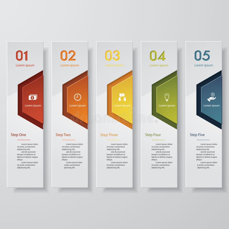 Design Clean Number Banners Template. Vector. Stock Vector ...