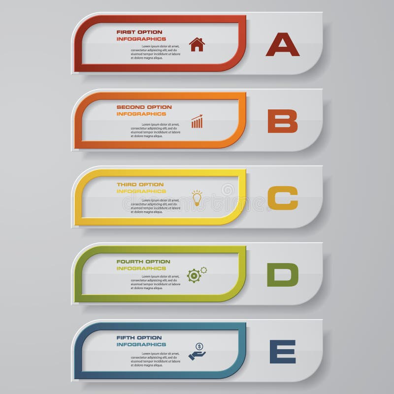 Design Clean Number Banners Template. Vector. Stock Vector ...