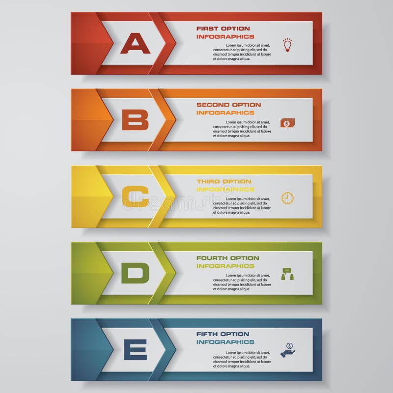 Design Clean Number Banners Template. Vector. Stock Vector ...