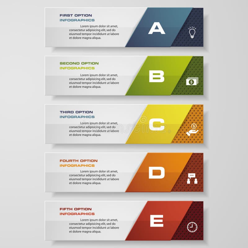 Design Clean Number Banners Template. Vector. Stock Vector ...