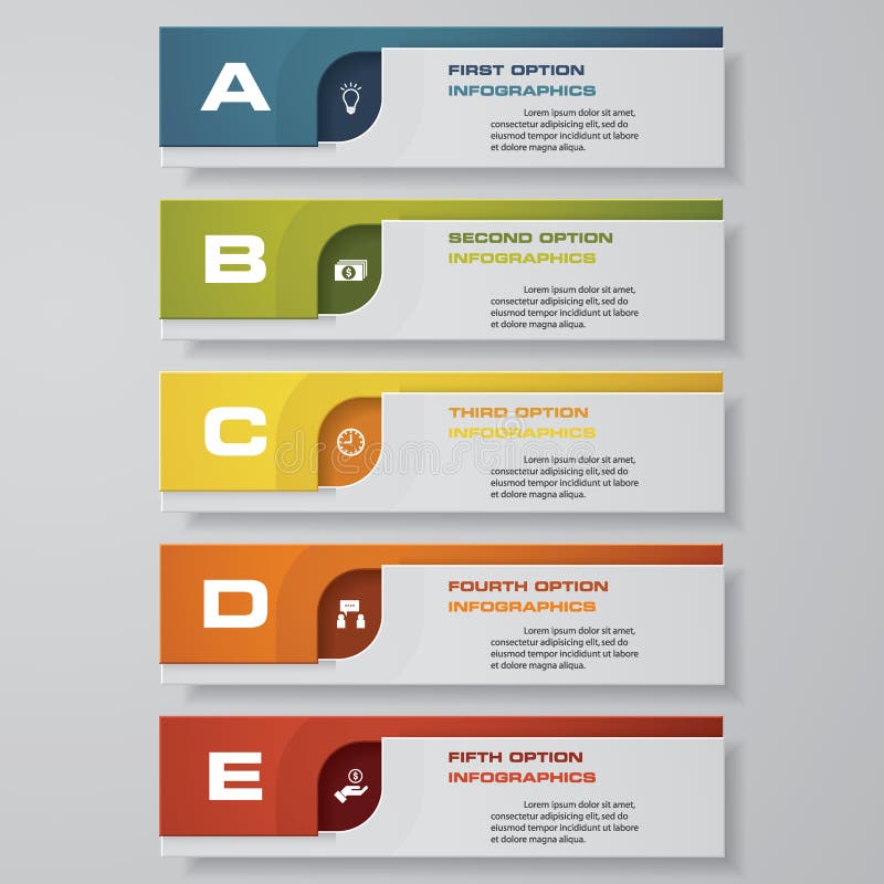 Design Clean Number Banners Template. Vector. Stock Vector ...