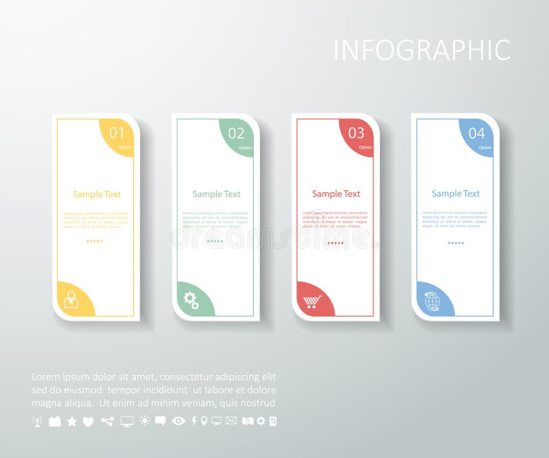 Design Clean Template/infographic. Stock Vector - Illustration of ...