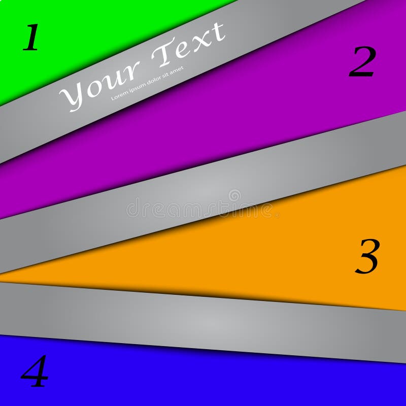 Design with Color Banners,presentation Template Stock Illustration ...