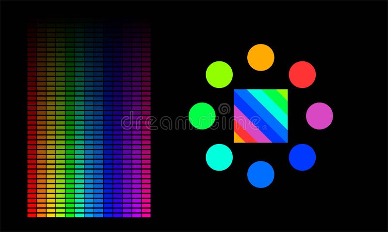 TV Colour Bars Test Card Screen. SMPTE Television Color Test ...