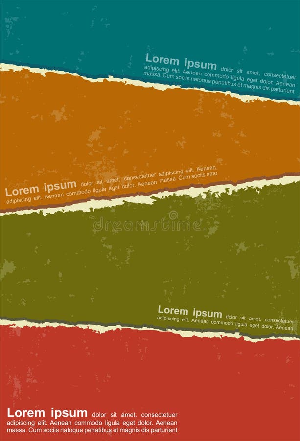Design Colorful Torn Papers. Vector Illustration Stock Vector ...