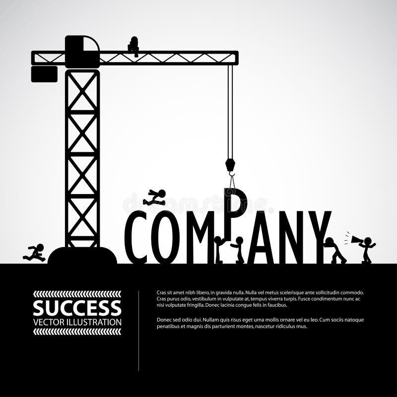 Design Company Building Concept, Vector Illustration. Stock Vector ...