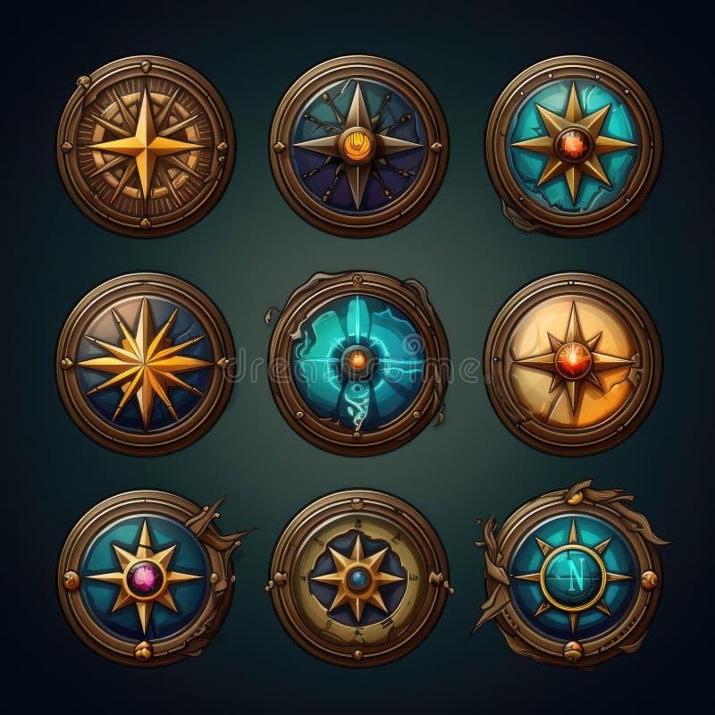 Design Compass Game Ai Generated Stock Illustration - Illustration of ...