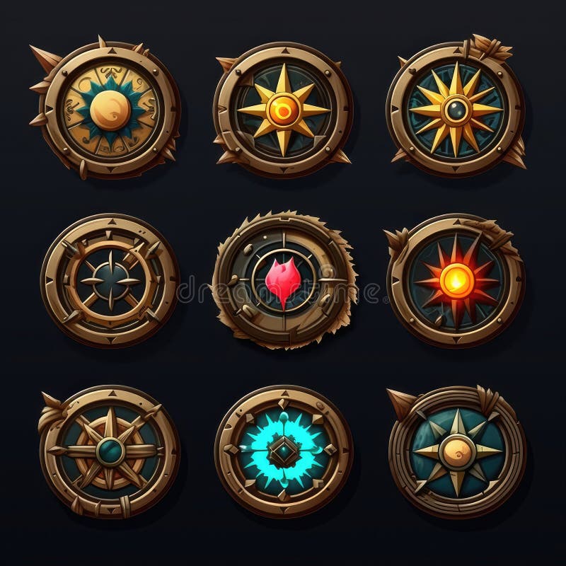 Design Compass Game Ai Generated Stock Illustration - Illustration of ...