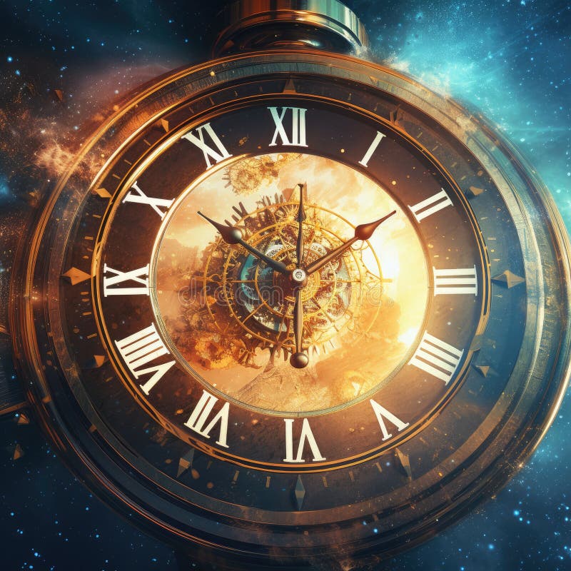 Design Composed of Chronometer Dial and Abstract Design Elements As a ...