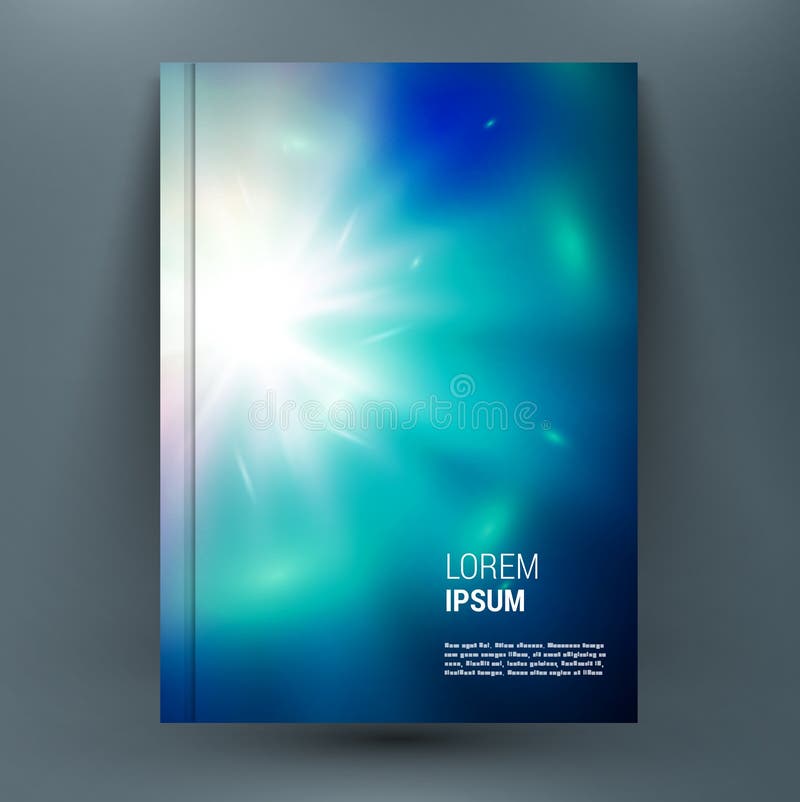 Design Composition with Spark on Glory Deep Blue Space Backdrop. A4 ...