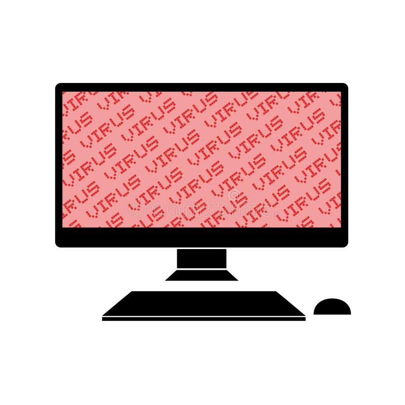 Computer virus screen stock vector. Illustration of screen - 106976337