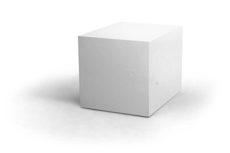 Design Concept - Abstract Geometric Real Plastic Cube. 3d Illustration ...