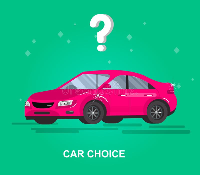 Design Concept of Choice and Buying a Car Stock Vector - Illustration ...