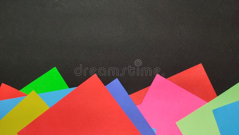 Design Concept with Colorfull Paper Stock Photo - Image of design, pink ...